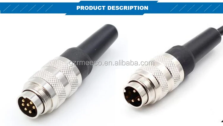 M16 Male Female Circular Connector 2 3 4 5 6 7 8 12 14 16 19 24 Pin ...