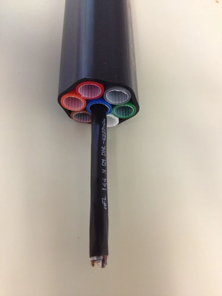 12 24 36 48 72 96 144 192 Core Air Blown Fiber Optic Cable Used For ...