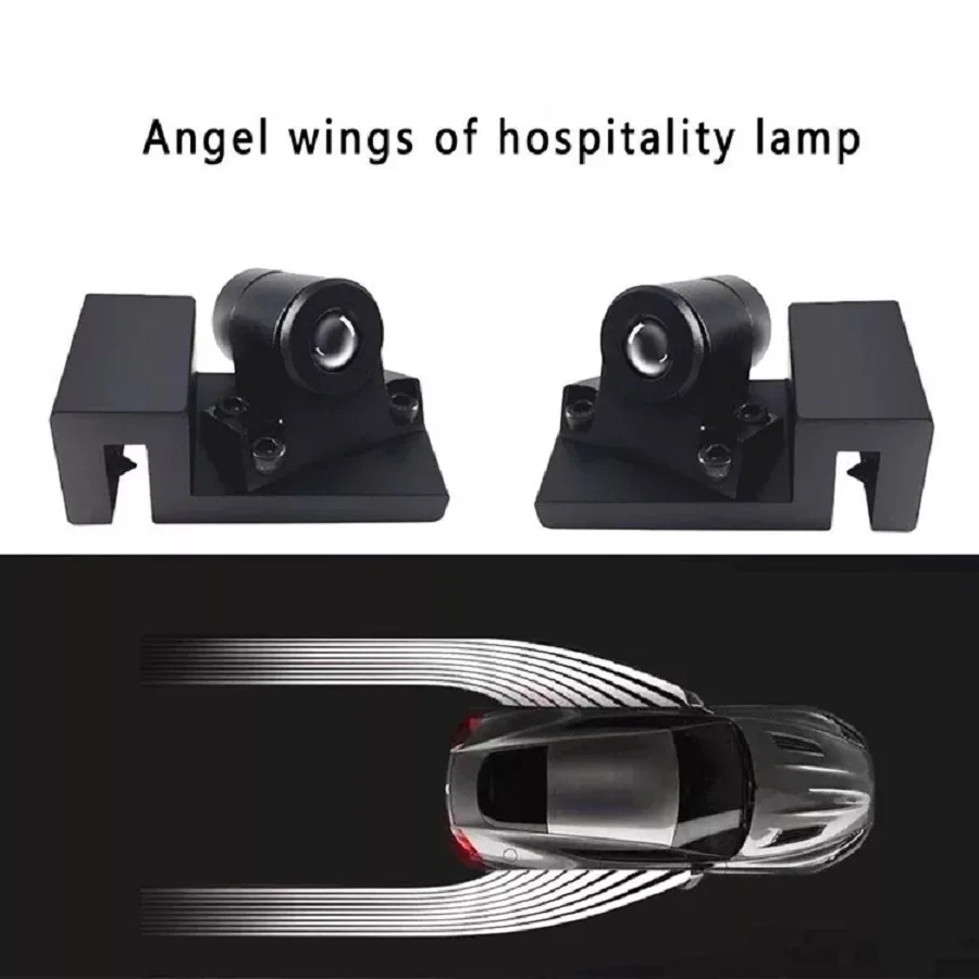 Car Accessories Angel Wings Shadow Light Car Door Angel Wings Light For ...