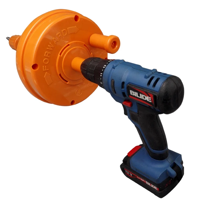 20-ft Pistol Grip Portable Electric Drill Style Drain Cleaner Kitchen ...