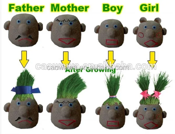 Mr Grass Head For Promotion Gifts Creative Grass Dolls - Buy Grass ...