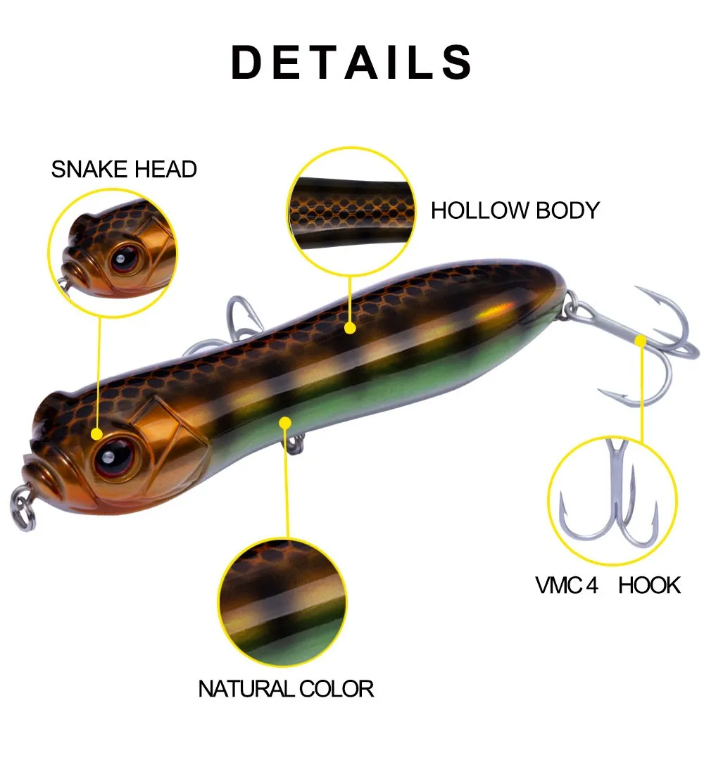 Wholesale Hunthouse Floating 130mm/32g Top Water Japan Pencil Fishing ...
