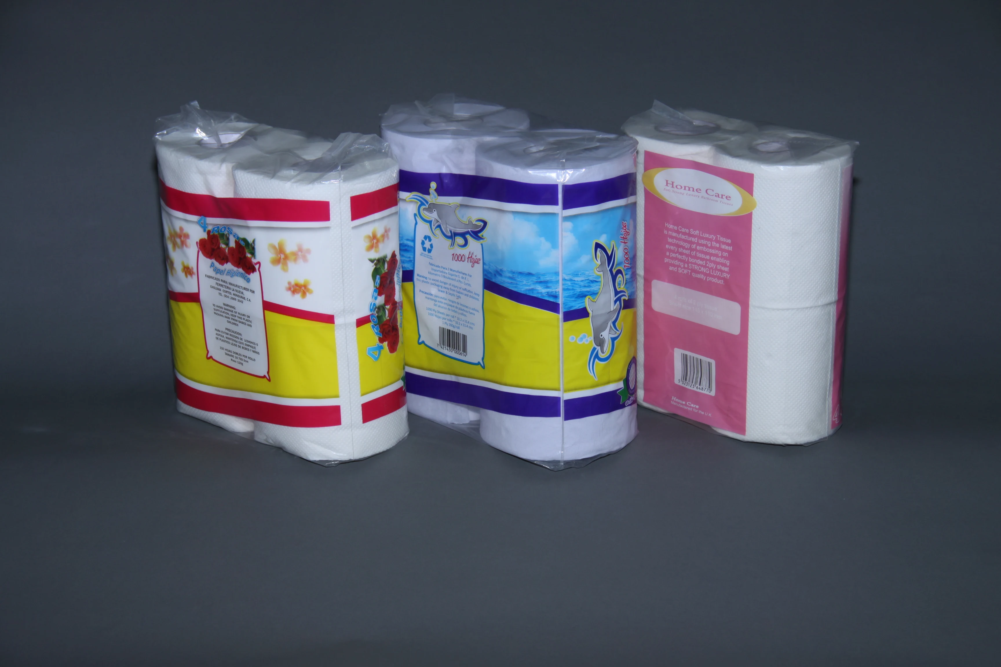 Recycled Pulp 4 Rolls Pack Toilet Paper - Eco-friendly
