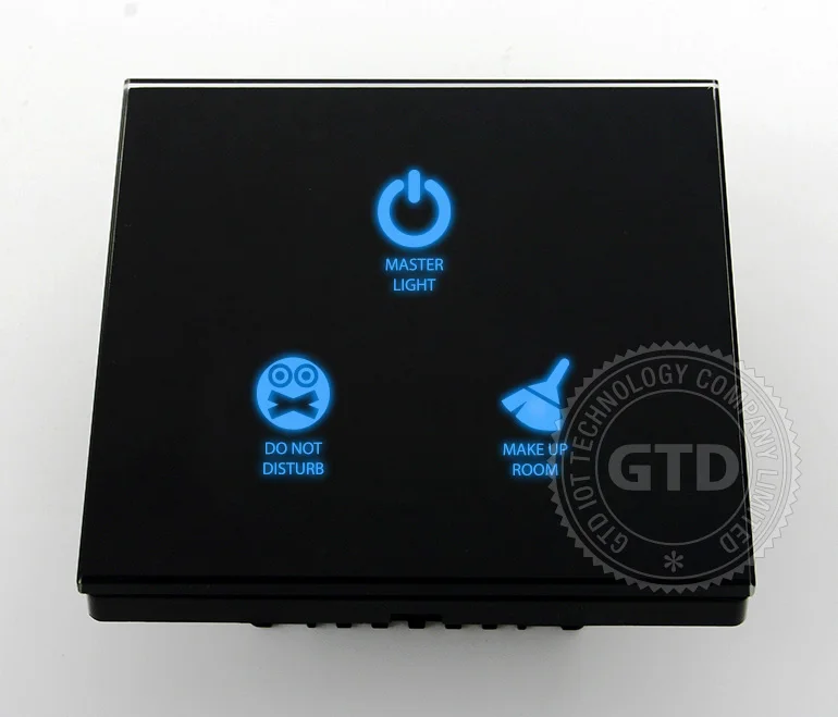 3 Way Touch Switch Rs485 Modbus Protocol Smart Hotel Room Control ...