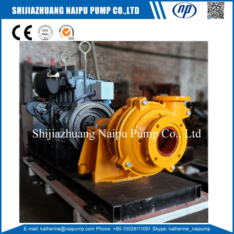 100DL Diesel Engine Drive Low Weight Solid Slurry Pump