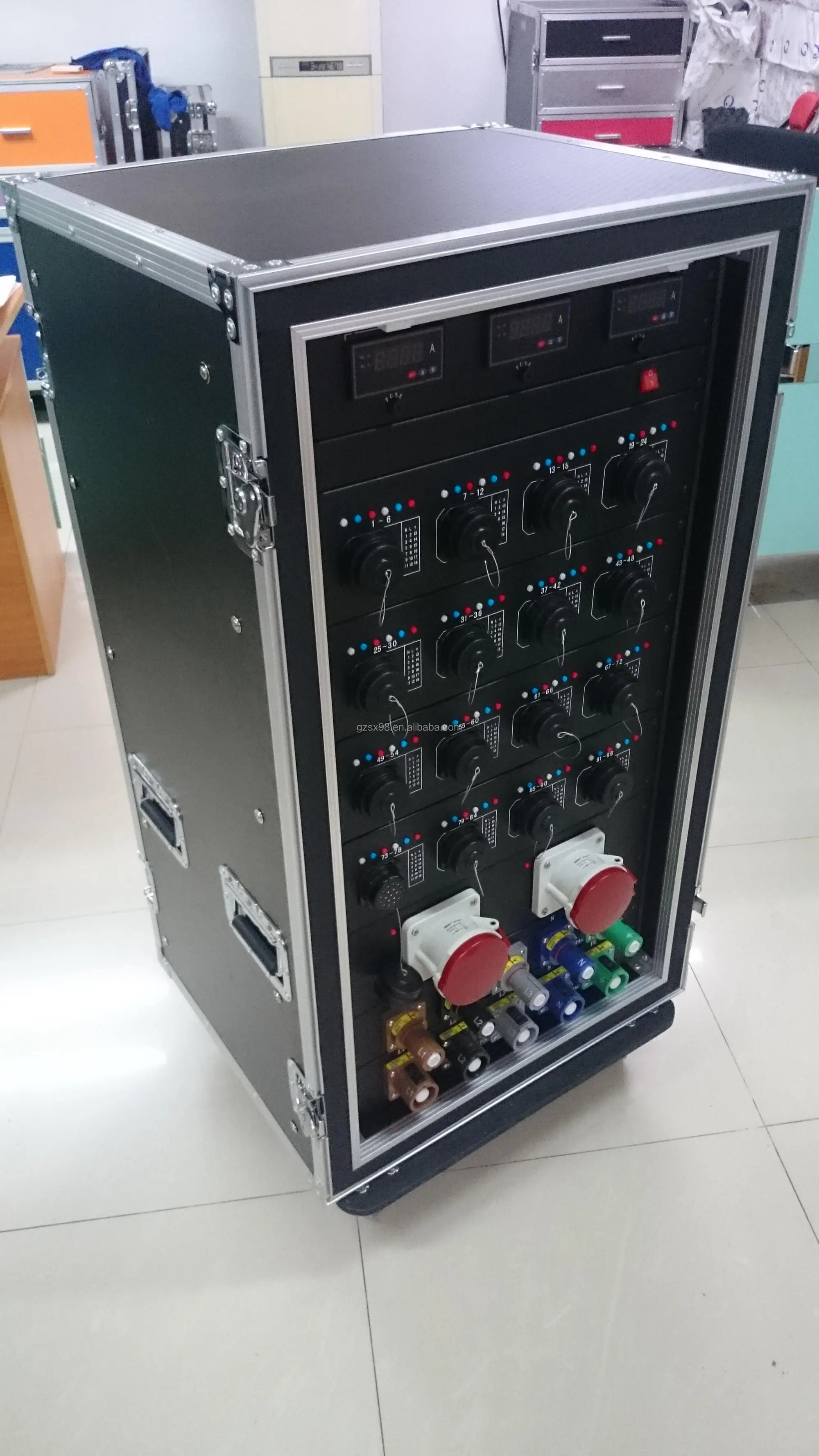 98 Channels Power Distro Box Rack For Audio Power Supply Switching ...