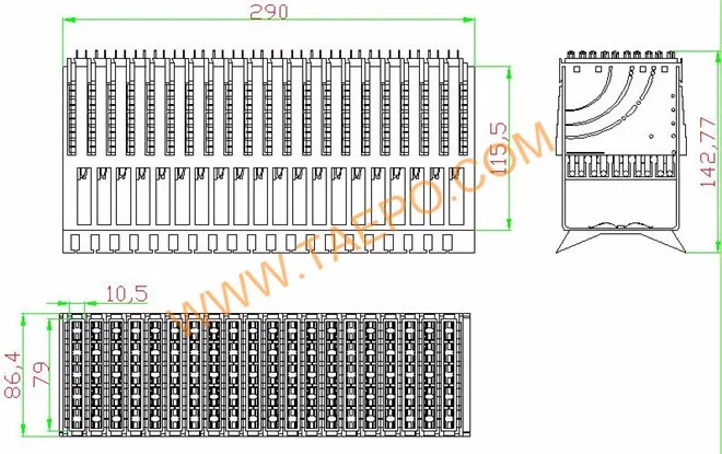 100 Pair Mdf Terminal Disconnection Block 71 - Buy Mdf Terminal Block ...