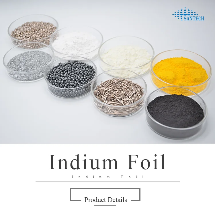 High Purity 99.99% Indium Foil Indium Sheet For Sale - Buy Indium Metal ...