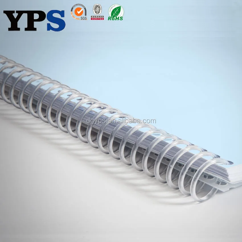 New Style 41 Cutting Plastic Spiral Coil Book Binding Rings For Paper ...