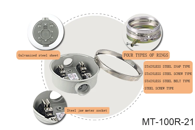 MT-100R-6J High Quality 100A 4S Round Meter Socket| Alibaba.com