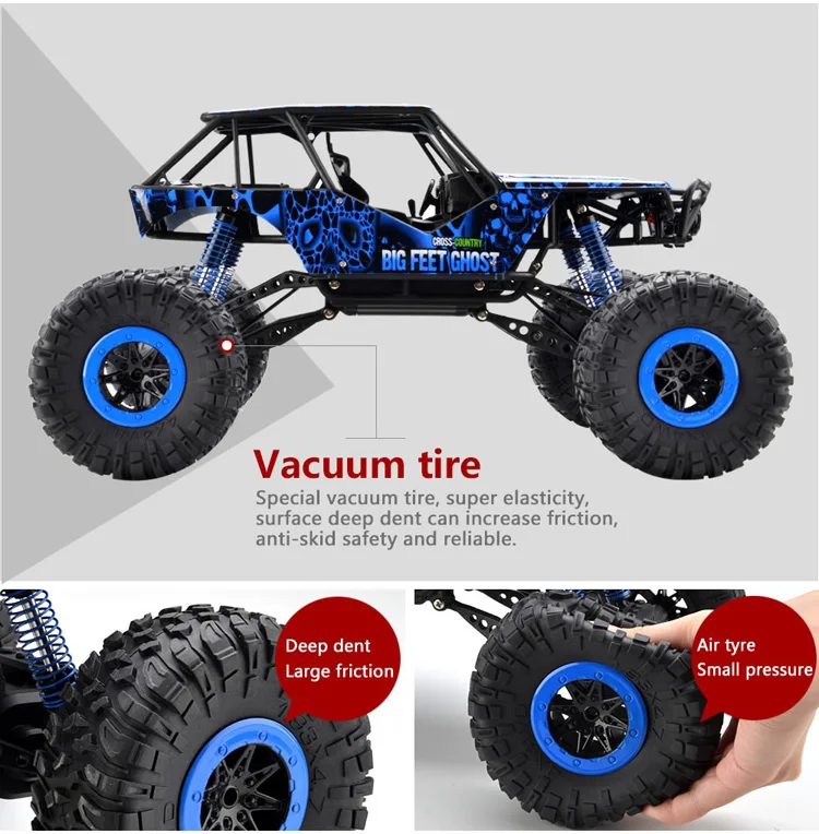 Rock Crawler 1/10 2.4g 4wd 4x4 Cars Rc Toy Remote Control Rc Car Toys ...