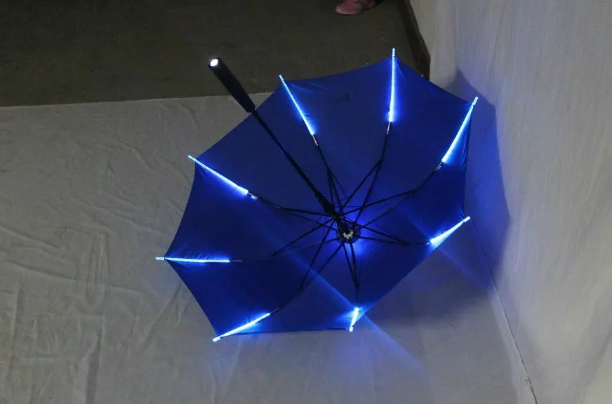 Umbrella with Led Shaft Standard Umbrella Size Market Torch Handle LED ...