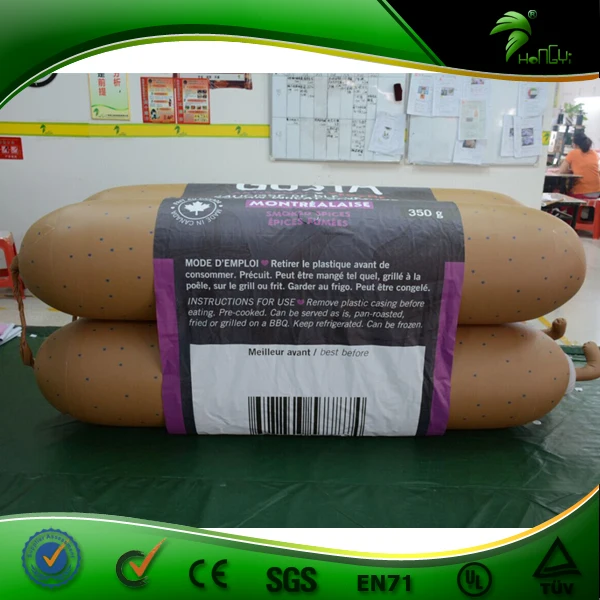 Promotion Advertising Inflatable Sausages Model Inflatable Ground Hot ...