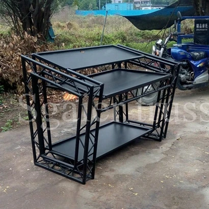 DJ evento truss, aluminio móvil DJ table, mesa para DJ truss de ...
