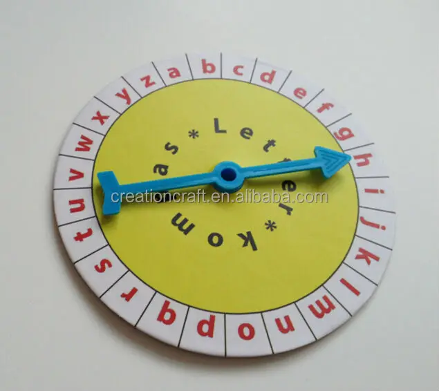 Customized Paper Cardboard Circle Game Board With Spinner - Buy Game ...