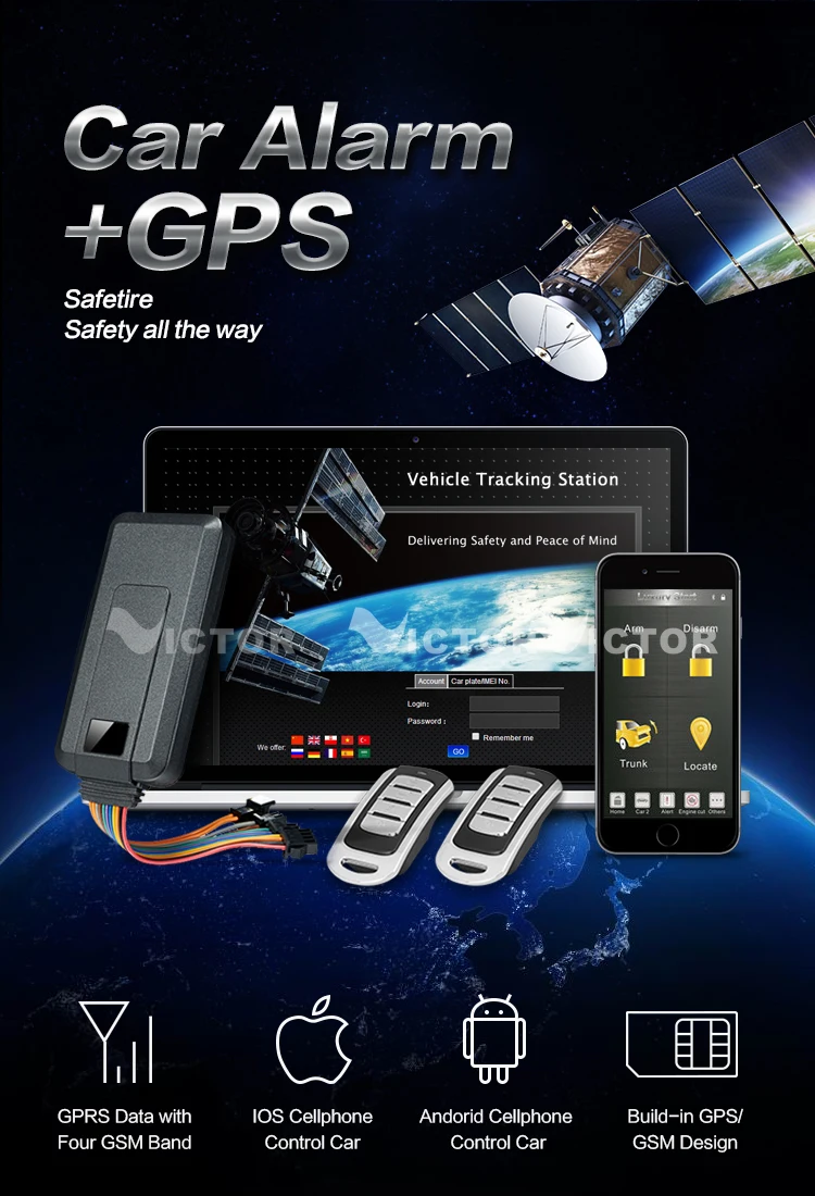 China Manufacturer Wholesale Gps Gsm Car Alarm System With Phone App ...