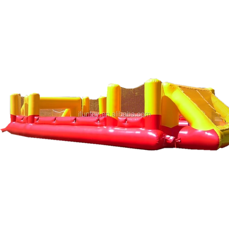 Outdoor Human Foosball Tournament Inflatable Slip And Slide Football ...