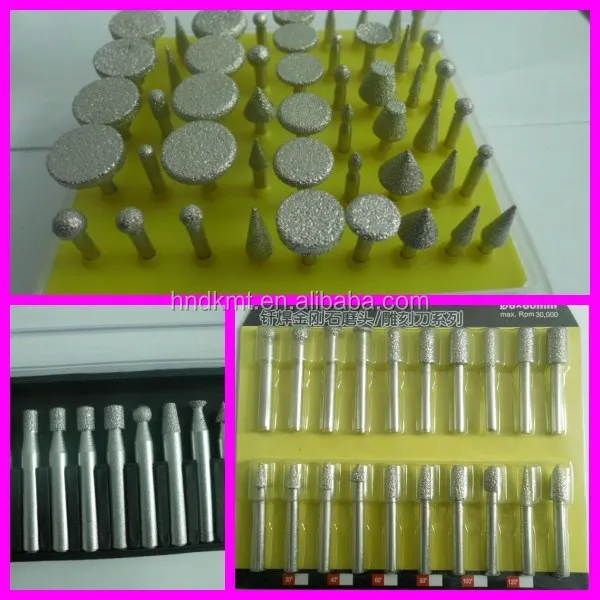 Vacuum Brazed Diamond Router Bits Used In Cnc Milling Machine Diamond ...