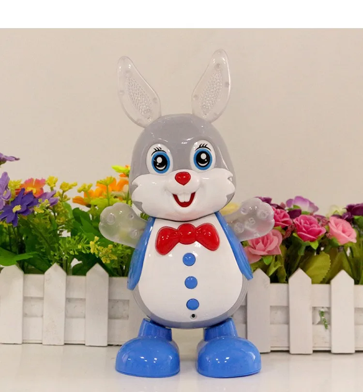 Cute Dancing Rabbit Battery Operated Toy With Light And Music - Buy ...