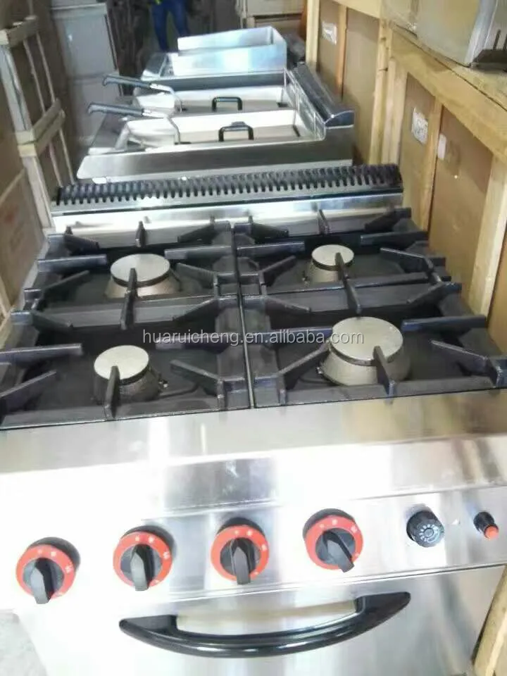 Commercial Restaurant Kitchen Stainless Steel 6 Burner Stove Gas Burner ...