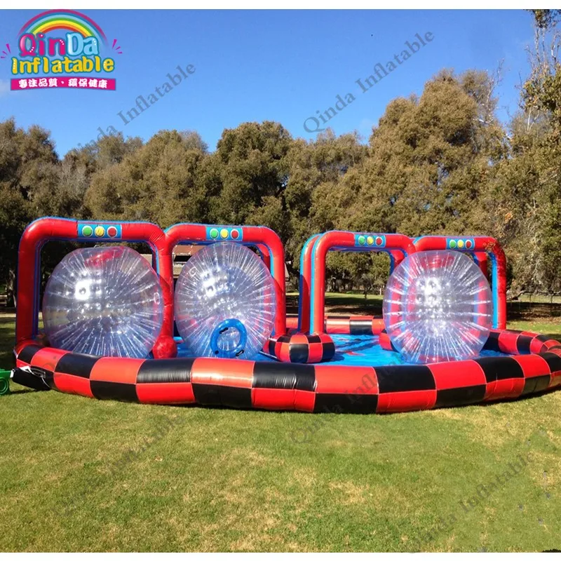 Interesting Inflatable Wipeout Game Kids Obstacle Course Equipment Red ...