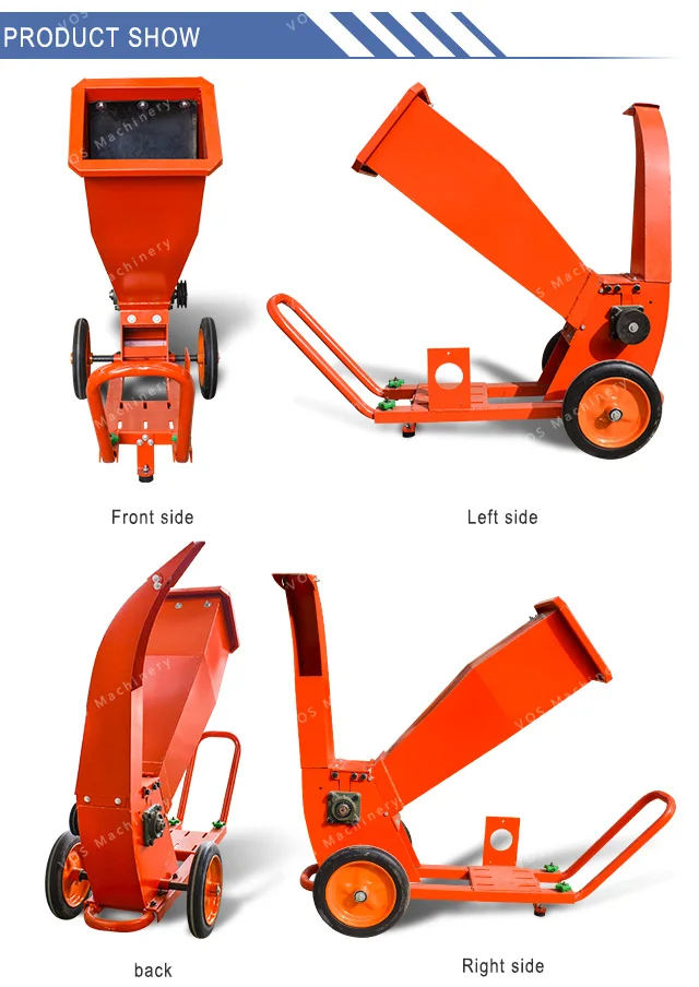 Mini Wood Log Branch Shredding Machine/waste Wood Tree Branch Cutter ...