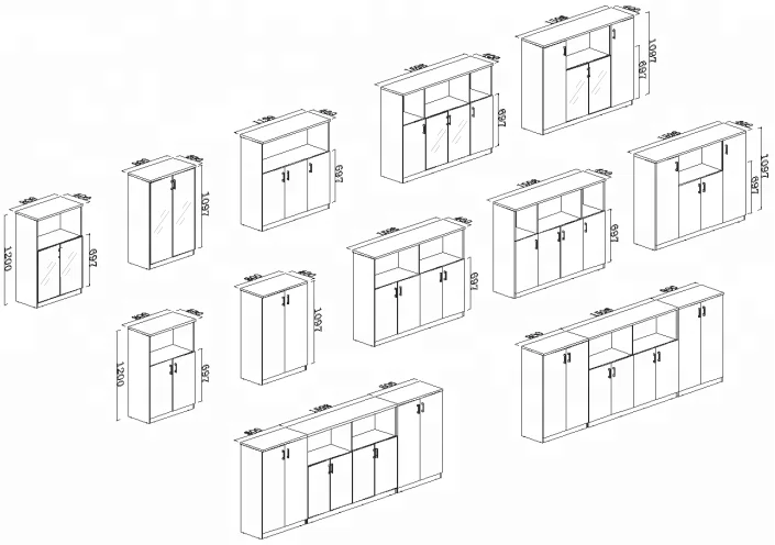 Office Furniture Indoor Furniture Space Saving Storage Office File ...