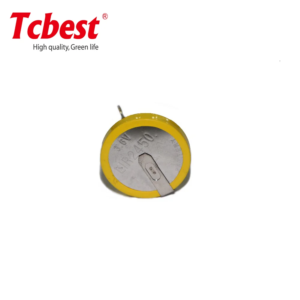 Lir2450 3.7v Li-ion Rechargeable Battery Lir2450 110mah Lithium Ion ...