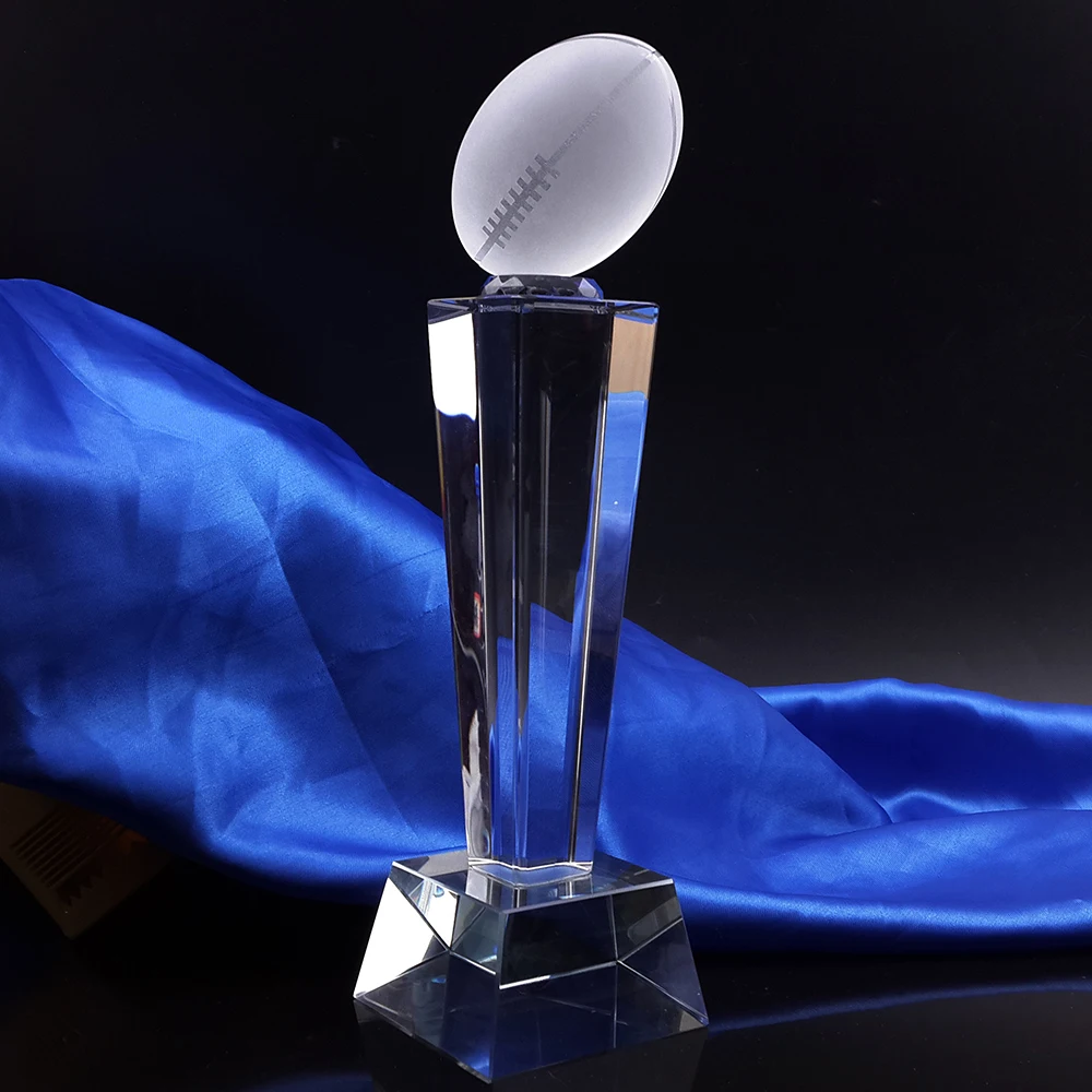 Fantasy K9 Crystal 3d American Football Trophy Crystal Rugby Ball ...