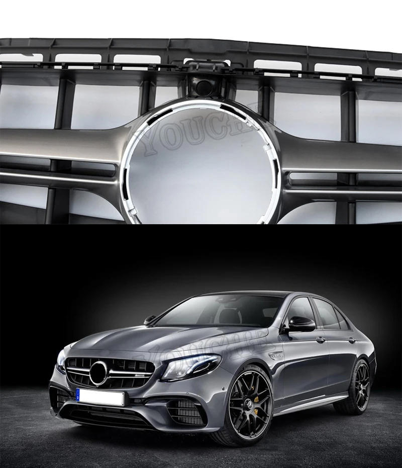Abs Grill E63 Style Front Bumper Grille Auto Grill For Mercedes Benz E ...