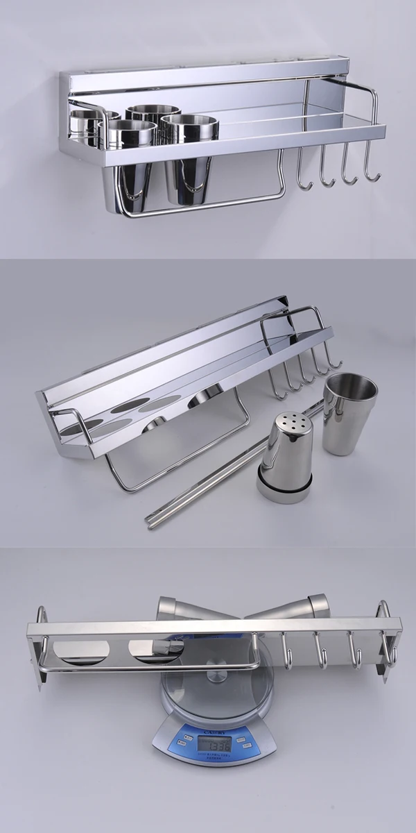 Suction Cup Bathroom Shelf/curved Glass Shelf/wall Metal Cd Racks - Buy ...