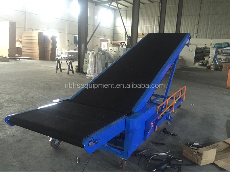 Loading/offloading Inclined Belt Conveyor - Efficient & Durable
