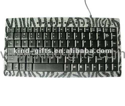 Novelty Crystal Rhinestone Computer Keyboard - Buy Novelty Rhinestone ...