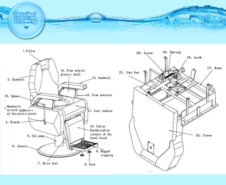 Antique Styled Salon Styling Chairs/barber Shop Equipment/cheap Barber ...