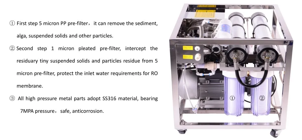 100L/H Seawater Desalination Machine for Boats & Yachts | Fresh Water ...