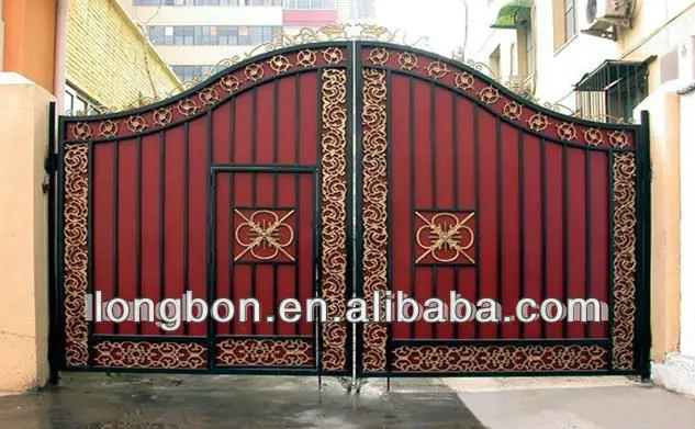 Top-selling Simple Style Moveable Gates Iron Exterior Doors With Remote ...