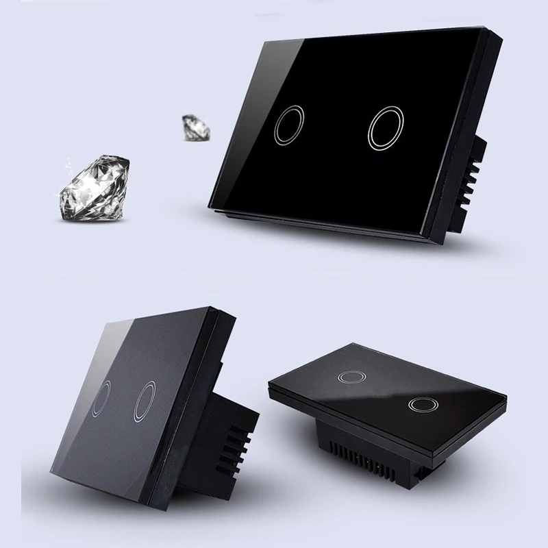 Us Standard Remote Control Touch Switch Waterproof Crystal Glass ...