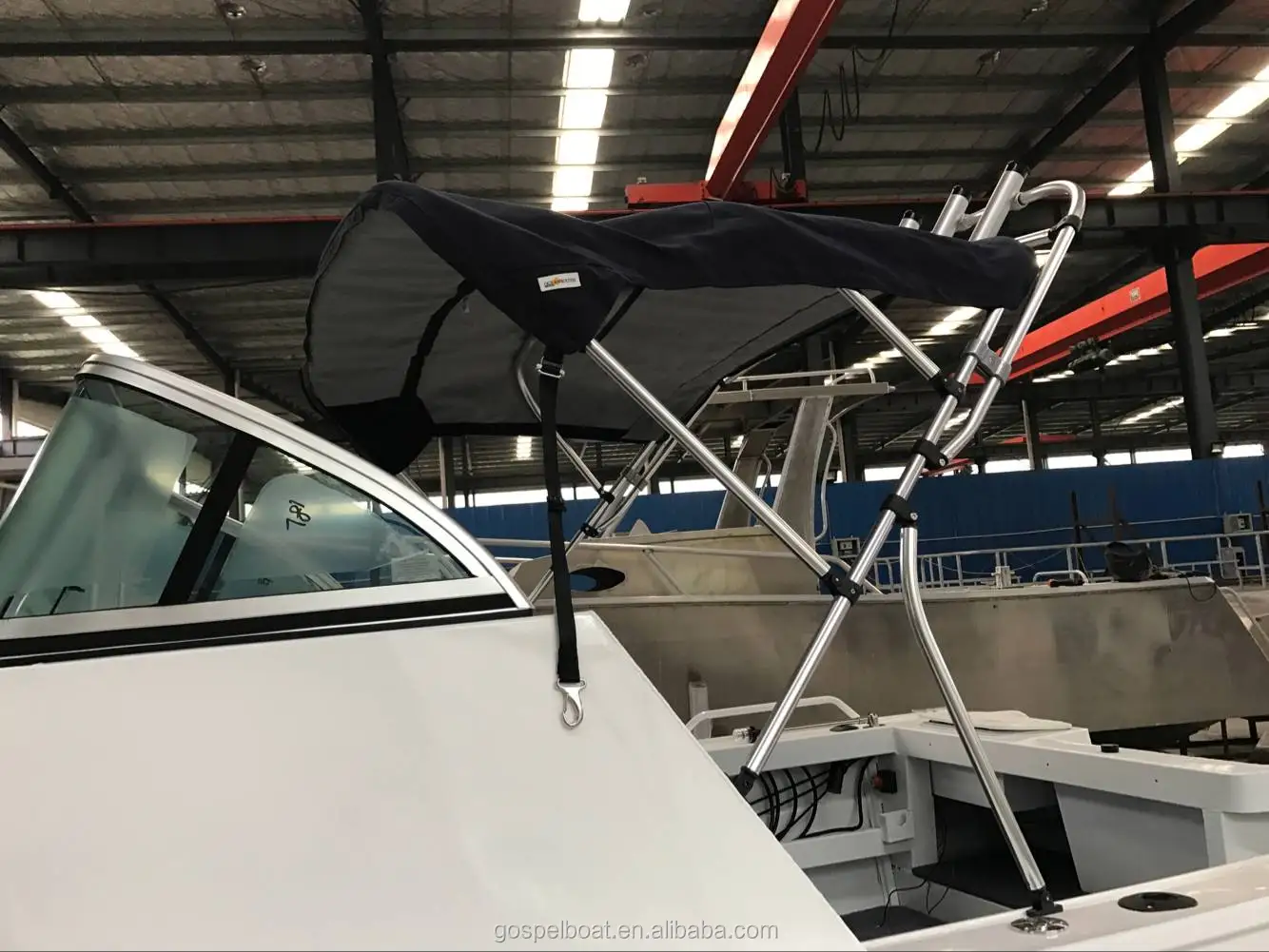 17FT Speed Aluminum Cuddy Cabin Fishing Boat with Outboard Engine