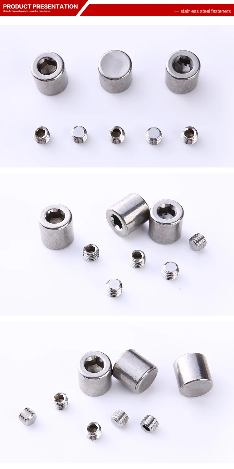 Factory Price Iso 4026 Hexagon Socket Cone Point Self Tapping Set ...