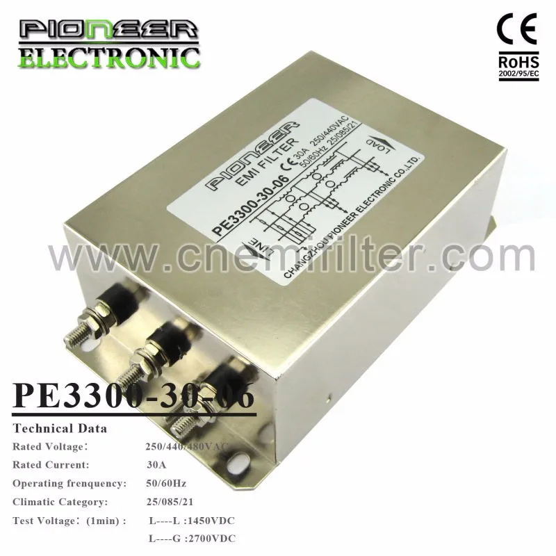 15kw Inverter Low Pass Rfi Filter,3 Phase Noise Filter - Buy 3 Phase ...