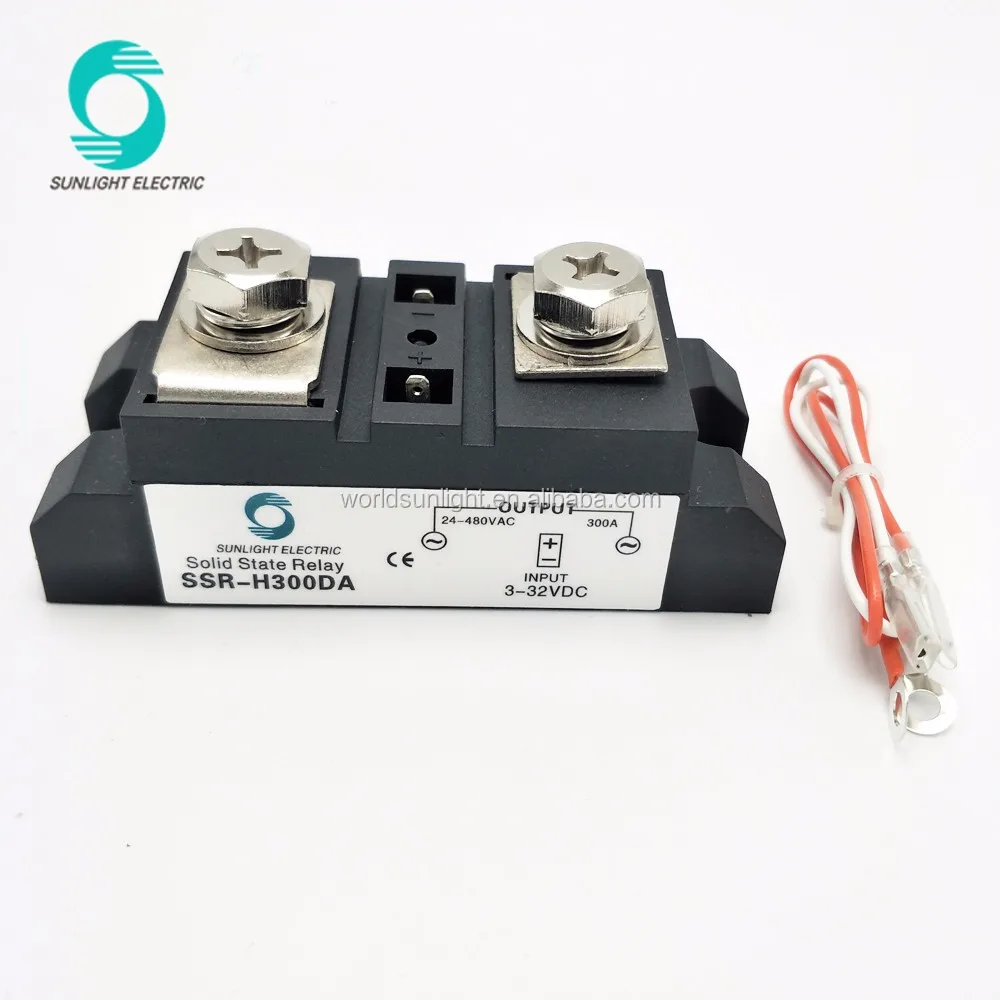 SSR-H300DA Solid State Relay - 300A 3-32VDC to 24-480VAC