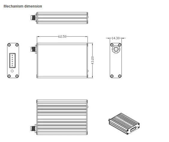 G-nicerf SV6202 - 3km Uart RS485 Si4432 Long Range 433 Radio Modem