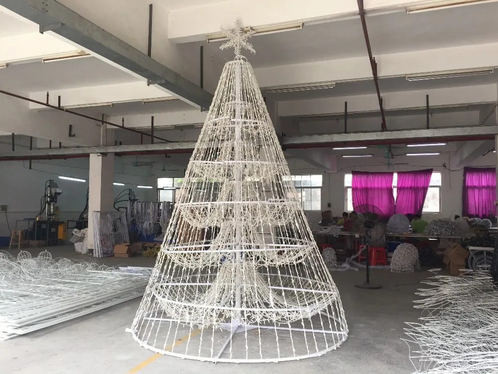 Beautiful Lighted Iron Tree Tower Shape Christmas Tree With Lights ...