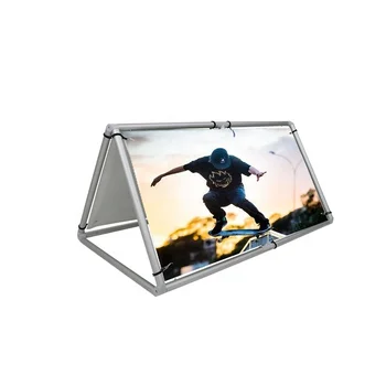 Aluminum Outdoor Promotional Triangle Display Stand,Aluminum Display ...