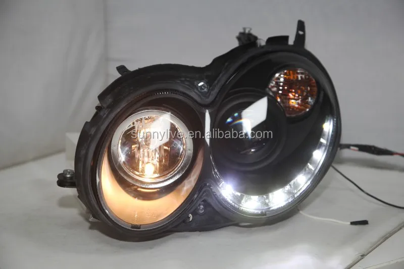 Upgrade CLK W209 LED Headlights - Non Angel Eyes 2004-2009