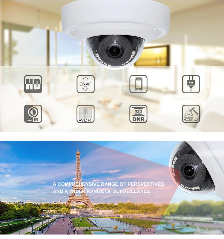 Outdoor P2p Ip Camera H265 4mp Dome Ip Camera With Hik Protocol - Buy ...