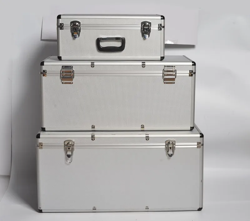 Custom Size Three Piece Large Aluminum Instrument Mechanic Tool Box for ...