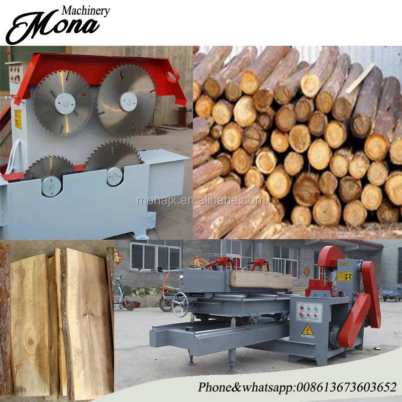 Precision Wood Cutting - Large Diameter Log Saw Machine