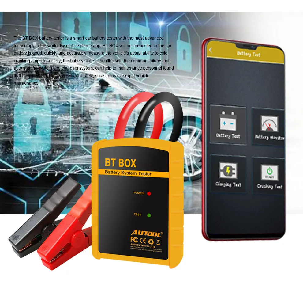 New Arrival Battery Tester AUTOOL BT BOX - Android/ios Support