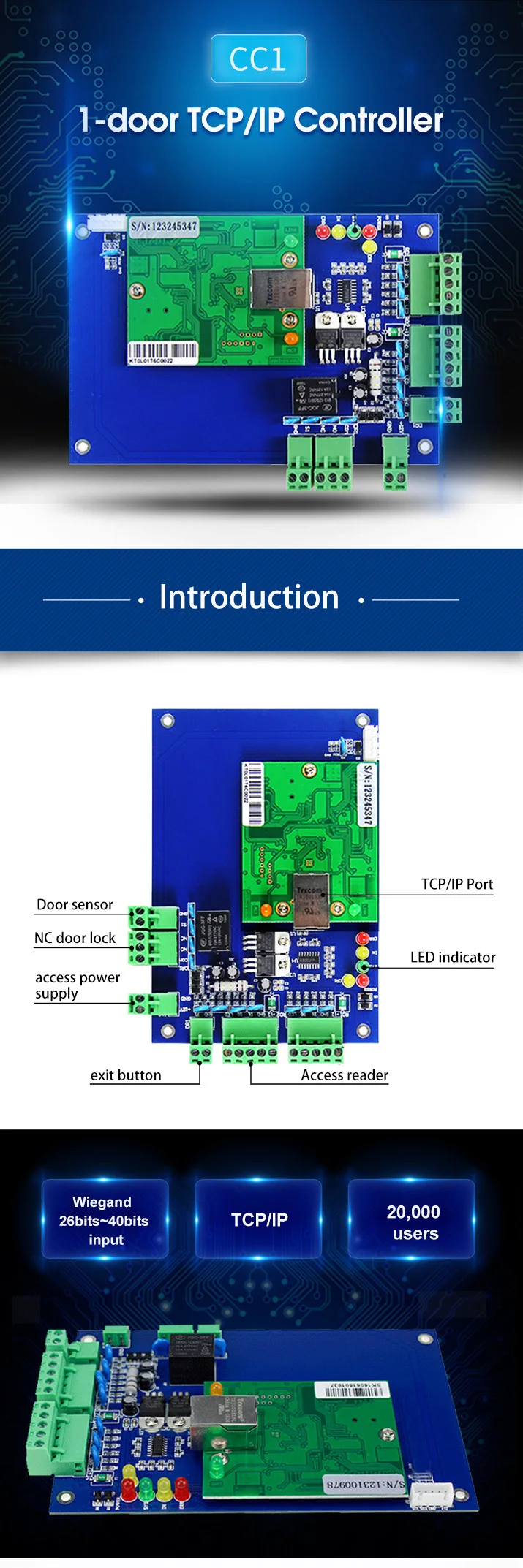 Access Control System - Secukey CC1 with Time & Attendance